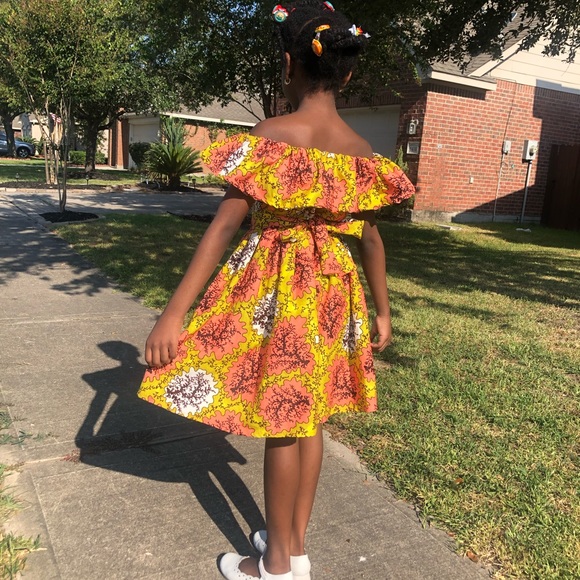 Veroex Dresses Girls African Ankara Off Shoulder Dress Poshmark